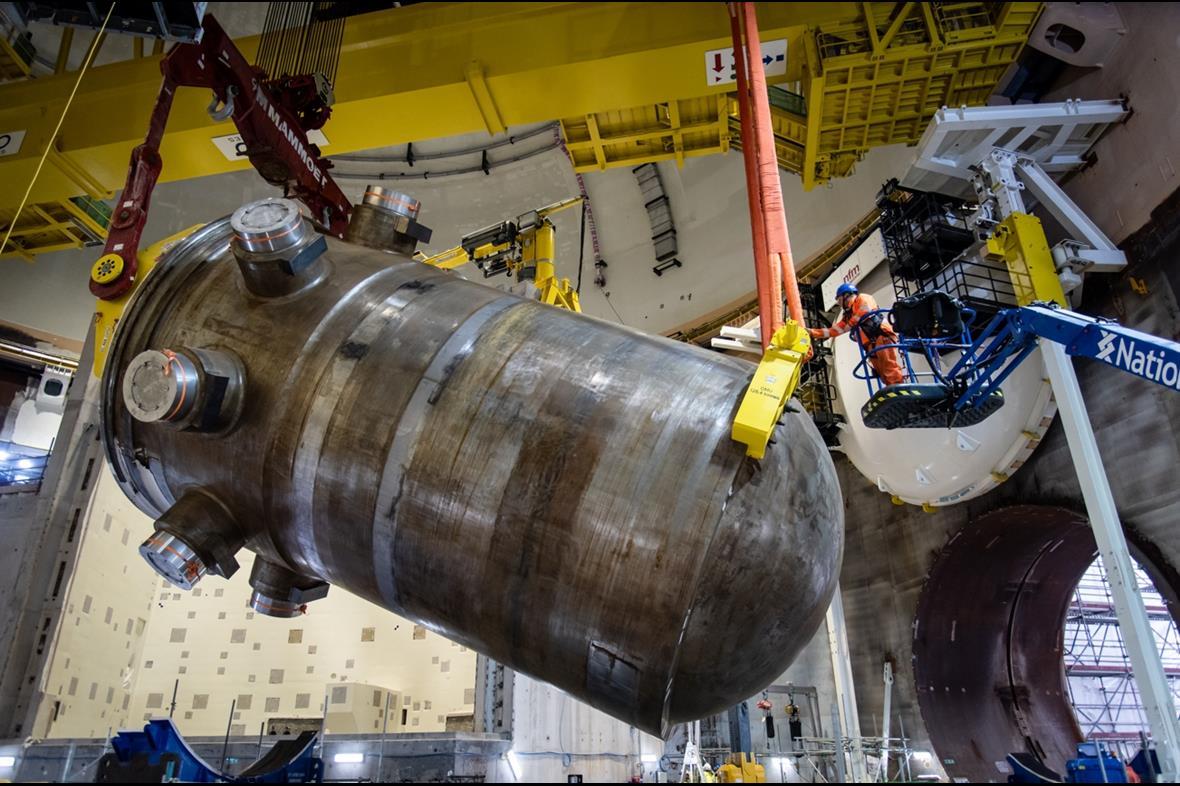First 500-tonne nuclear reactor installed at Hinkley Point C | News | Building